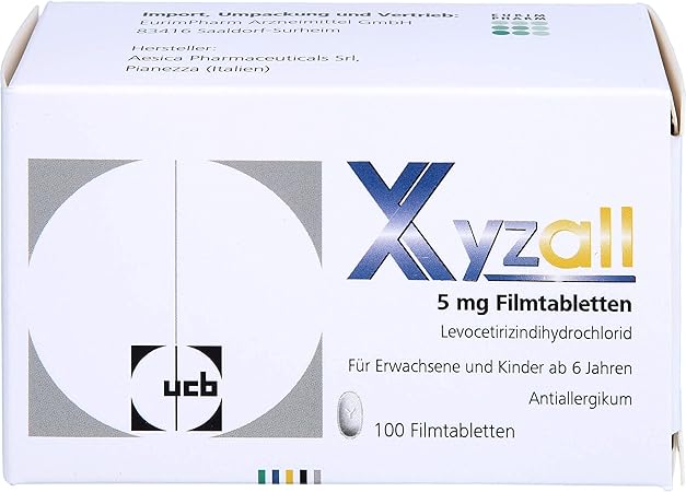 Xyzall 5 mg Filmtabletten Antiallergikum, 100 St. Tabletten : Amazon.de: Drogerie & Körperpflege