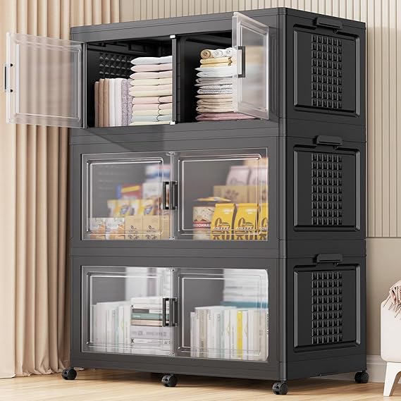 Amazon.com: BROVIEW 600Qt Plastic Storage Bins with Lid and Wheels ...