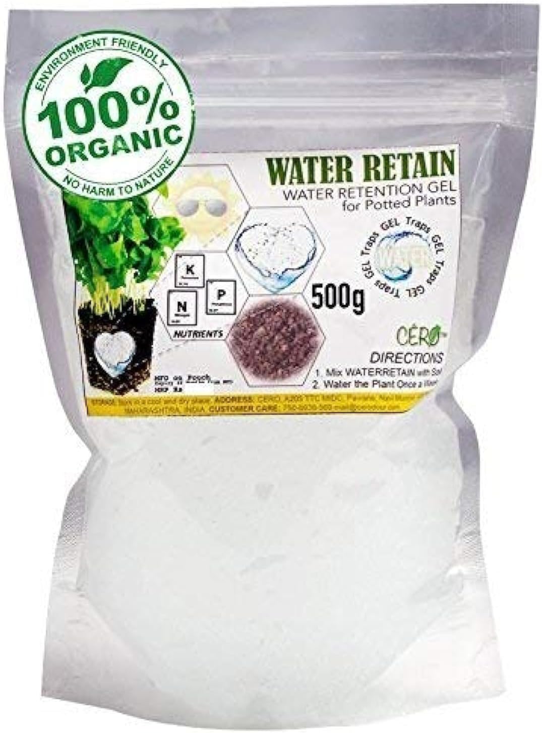 acuro MAGIC HYDROGEL Polymer (White, 1000 g) : Amazon.in: Garden & Outdoors