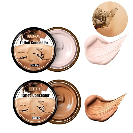 Amazon.com : Tattoo Cover Up,Long Lasting & Waterproof 2 Colors Makeup ...