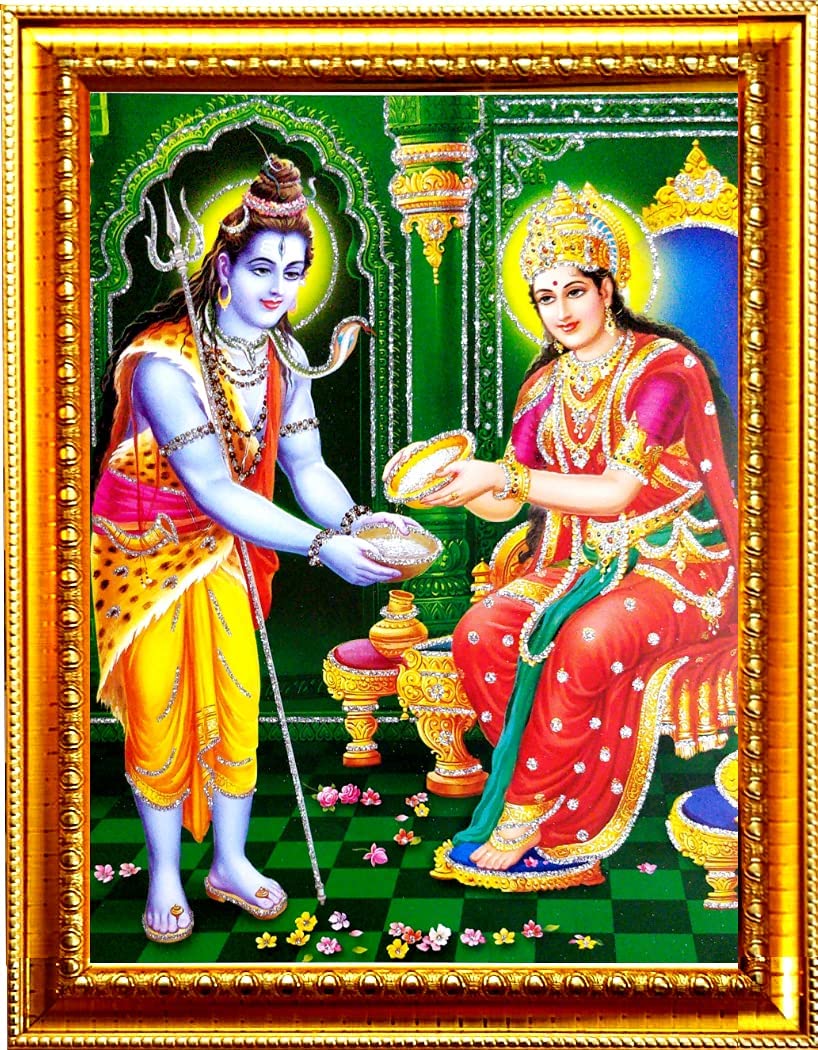 Annapurna Devi Photo Frame; Annapurna; Annapurneshwari; Annapoorni ...