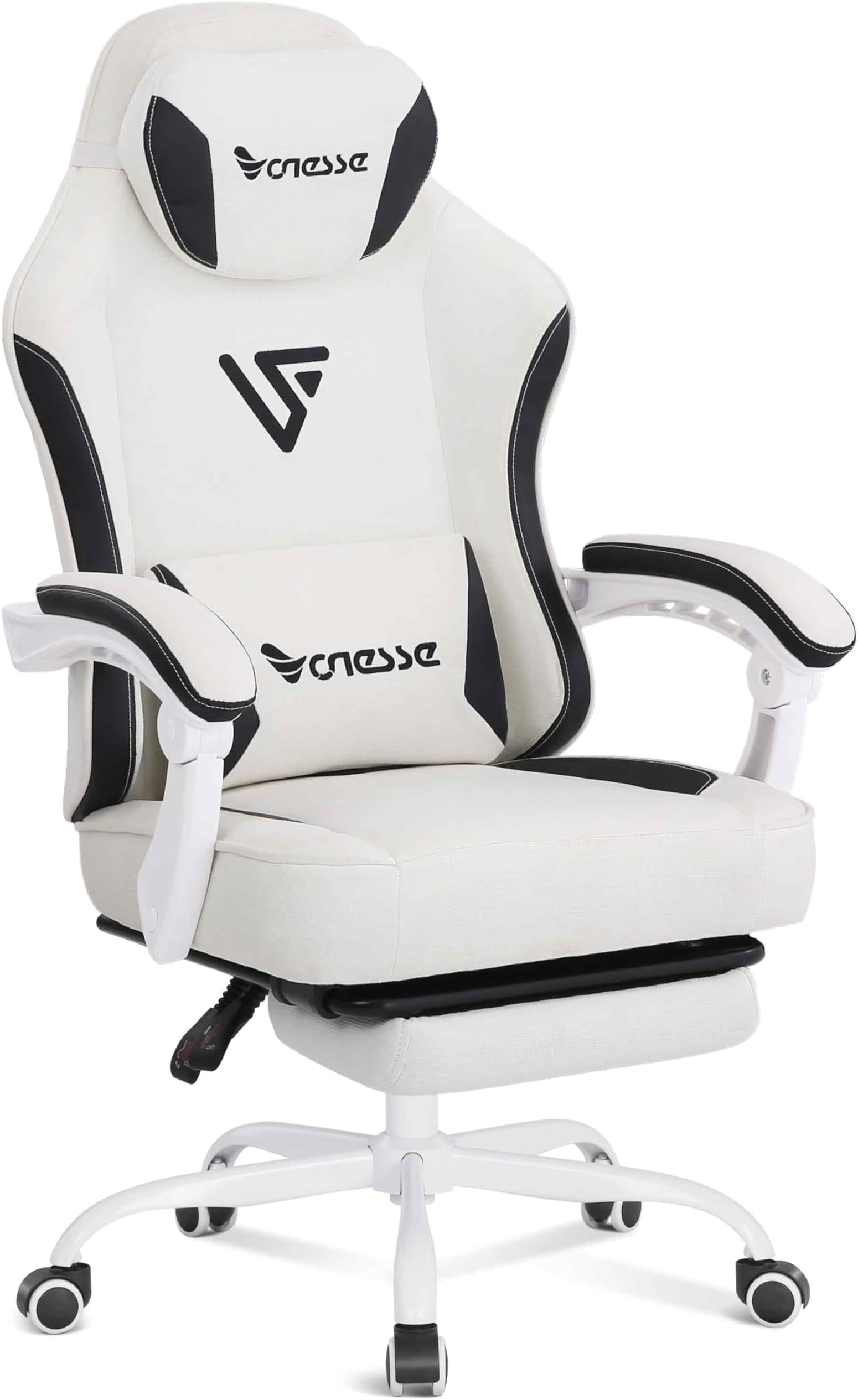 Amazon.com: Dowinx Gaming Chair Fabric with Pocket Spring Cushion, High ...