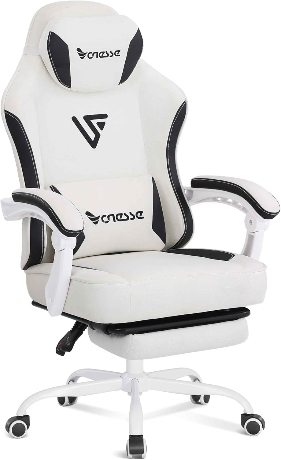 Amazon.com: Vonesse Gaming Chair, Computer Chair Fabric with Pocket ...