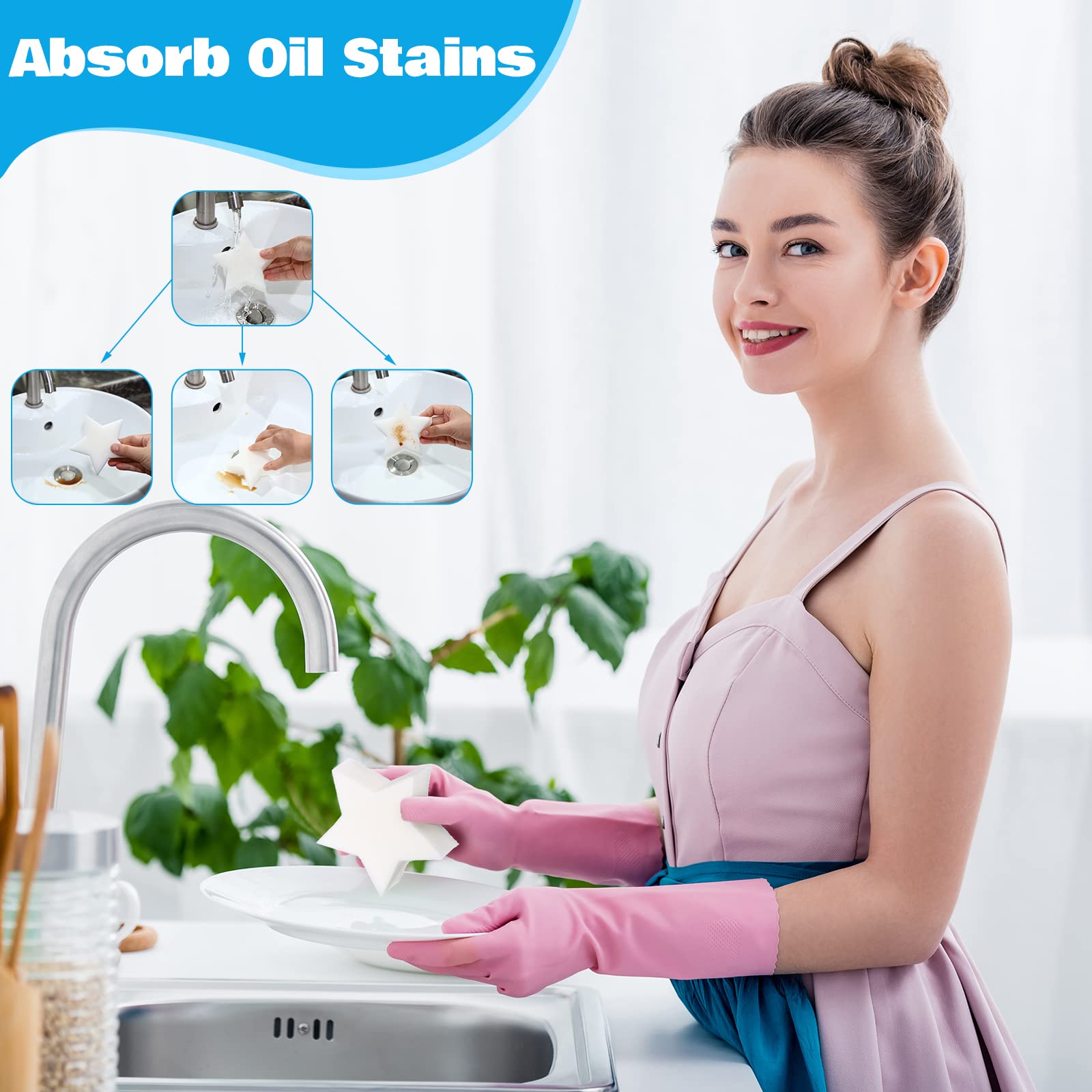 Snapklik.com : Patelai 40 Pcs Hot Tub Sponge Spa Cleaning Sponges For ...