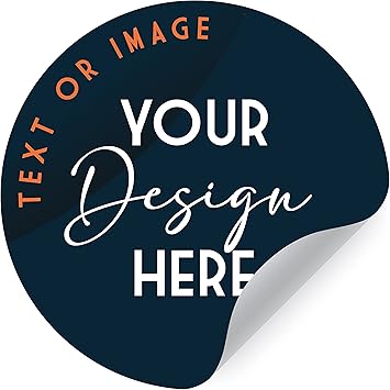 Amazon.com : Custom Labels Stickers for Business Logo | Optional Pack ...