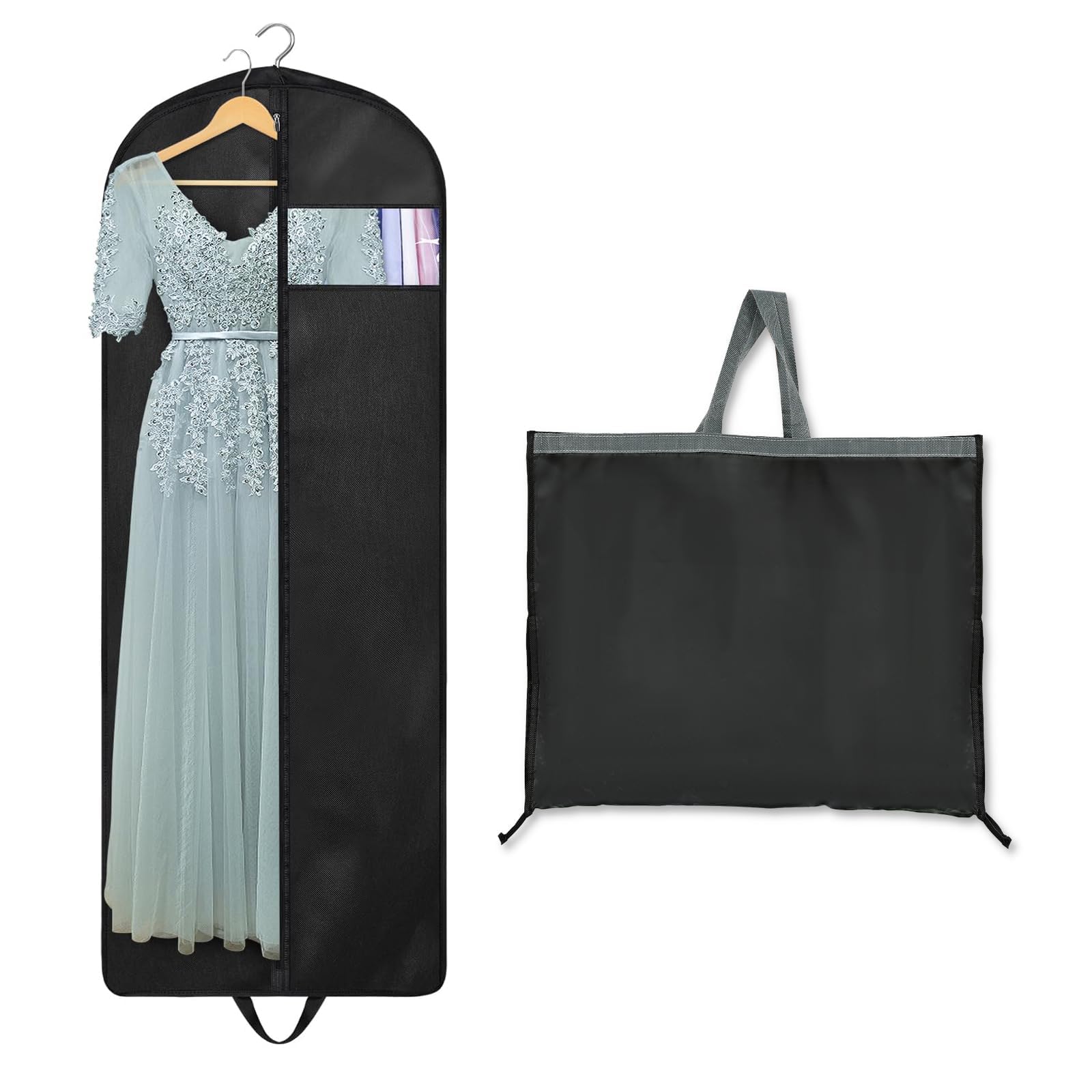 Dress Bags Covers Long, Clothes Covers, Lightweight Eco Friendly Long ...