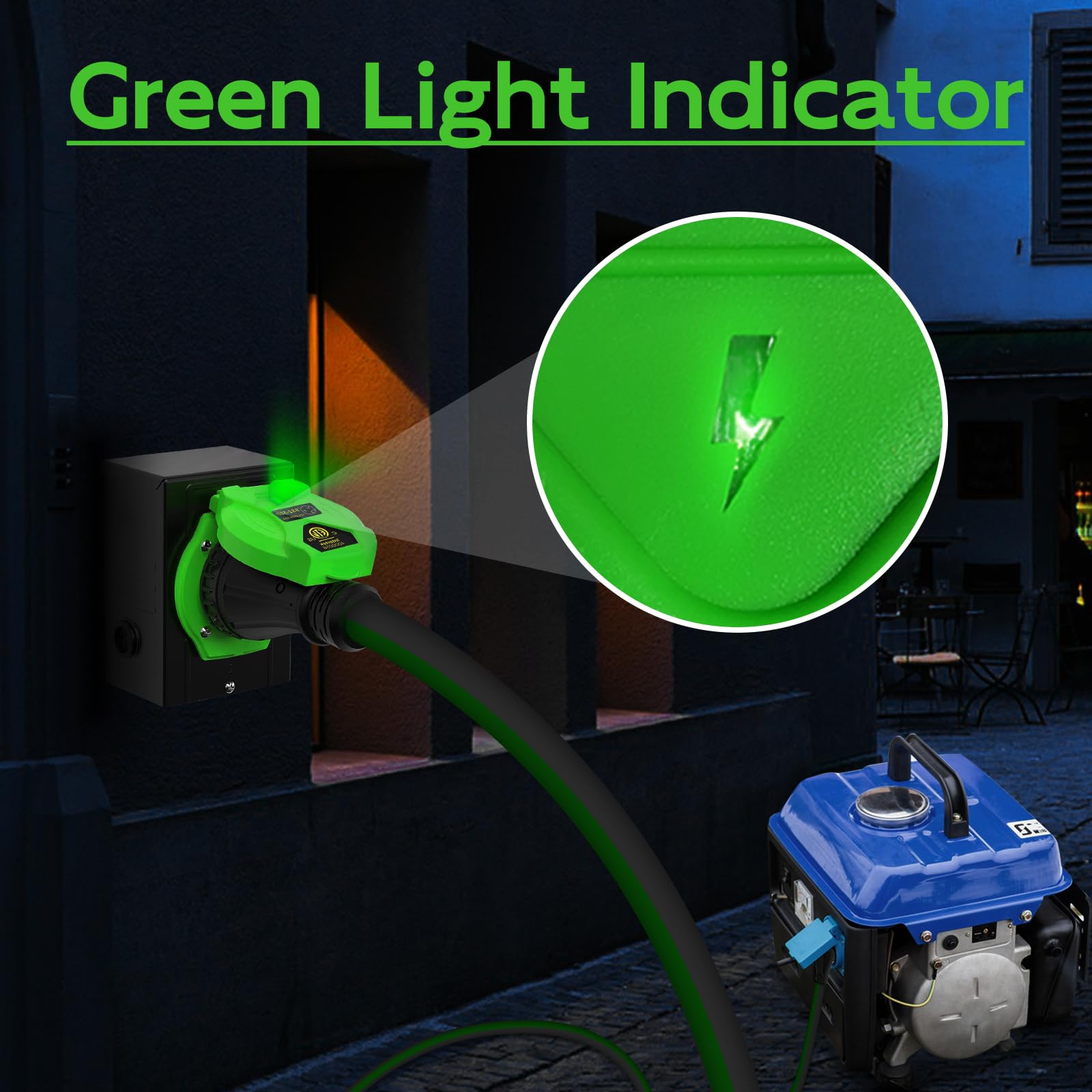 Snapklik.com : New 50 Amp Generator Power Inlet Box, NEMA SS2-50P ...