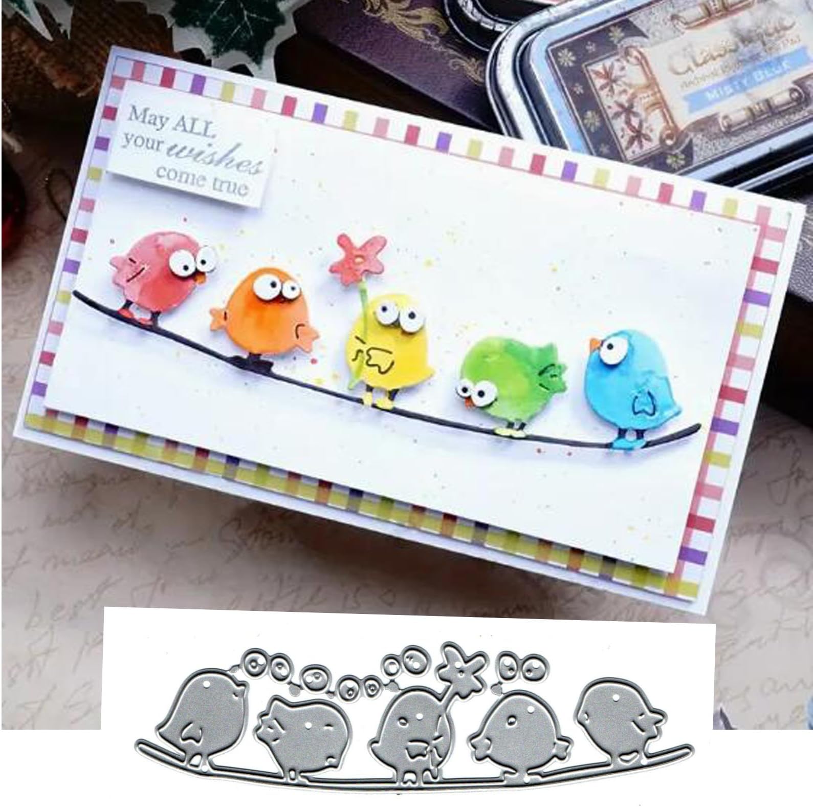 Amazon.com : Birds Cutting Dies for Card Making,Embossing Dies Stencil ...