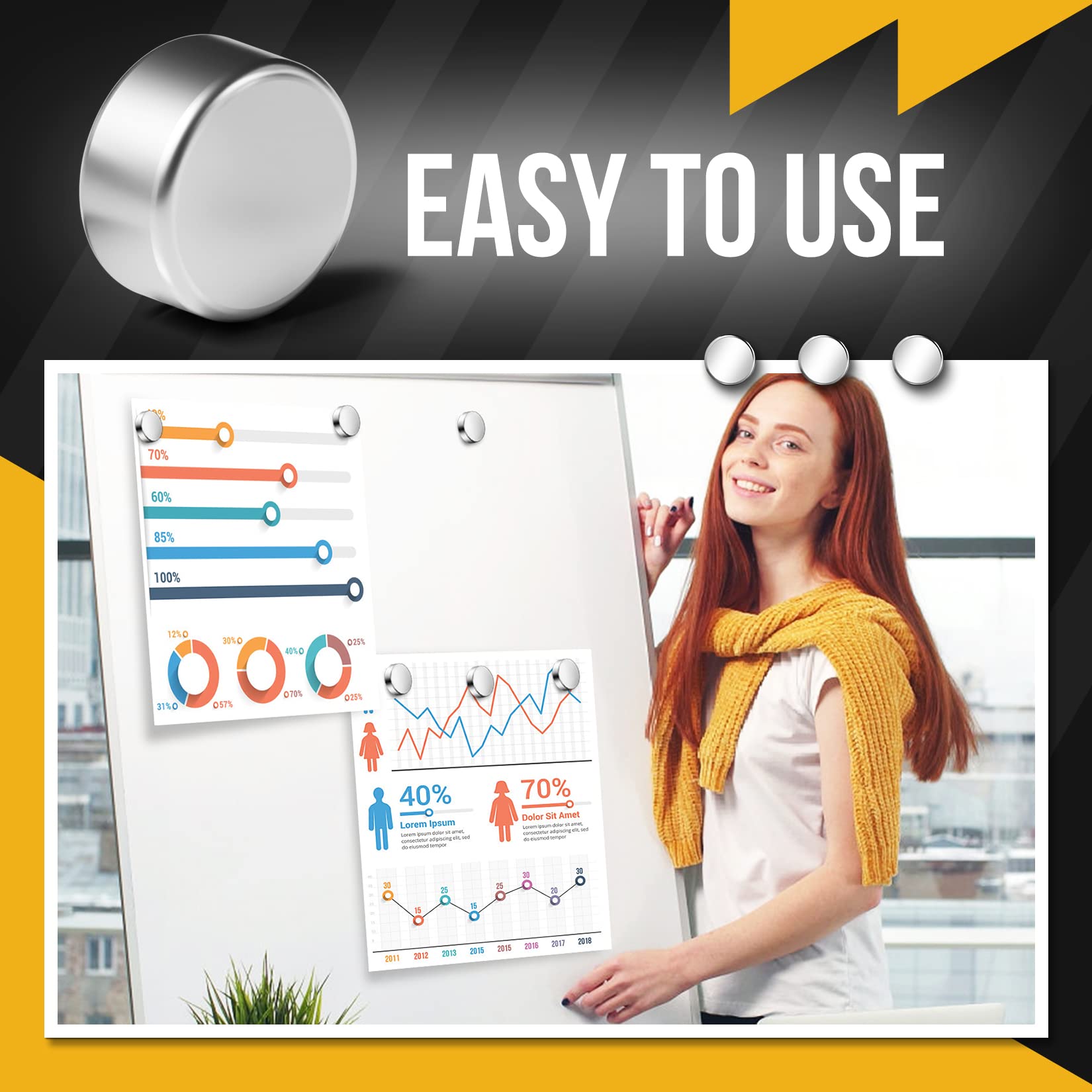 Snapklik.com : 60PCS Small Mini Magnets, 6x3mm Multi-Use Small ...