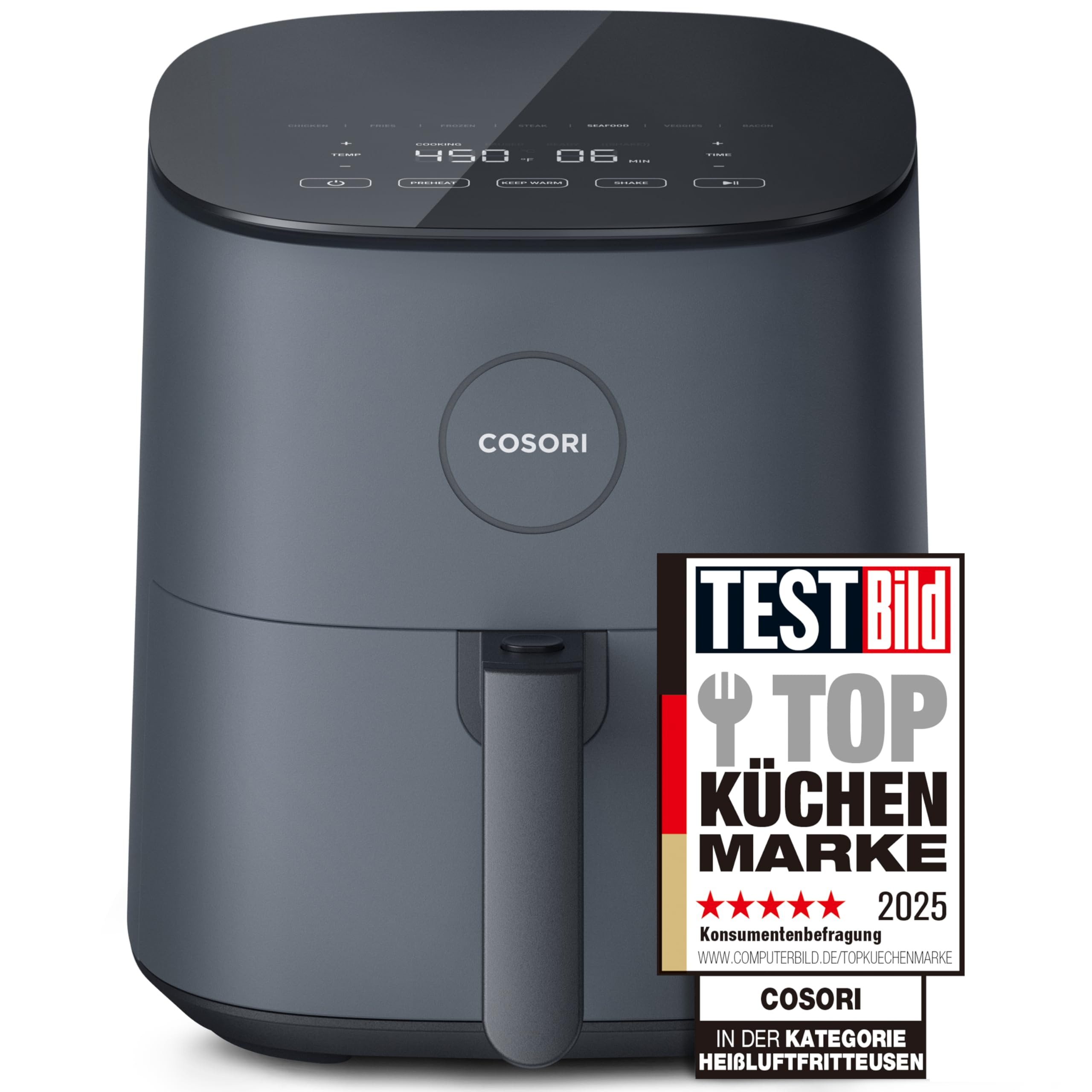 Amazon.de: COSORI Airfryer, 7-in-1 Heissluftfritteuse 4,7 L, Max 230℃ & 55dB leise ...