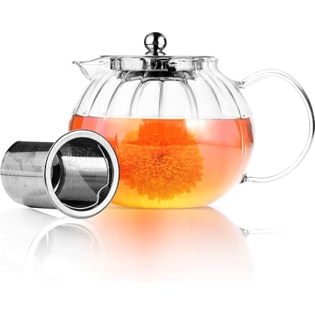 Amazon.com | Primula Half Moon Teapot with Removable Infuser, Glass Tea ...