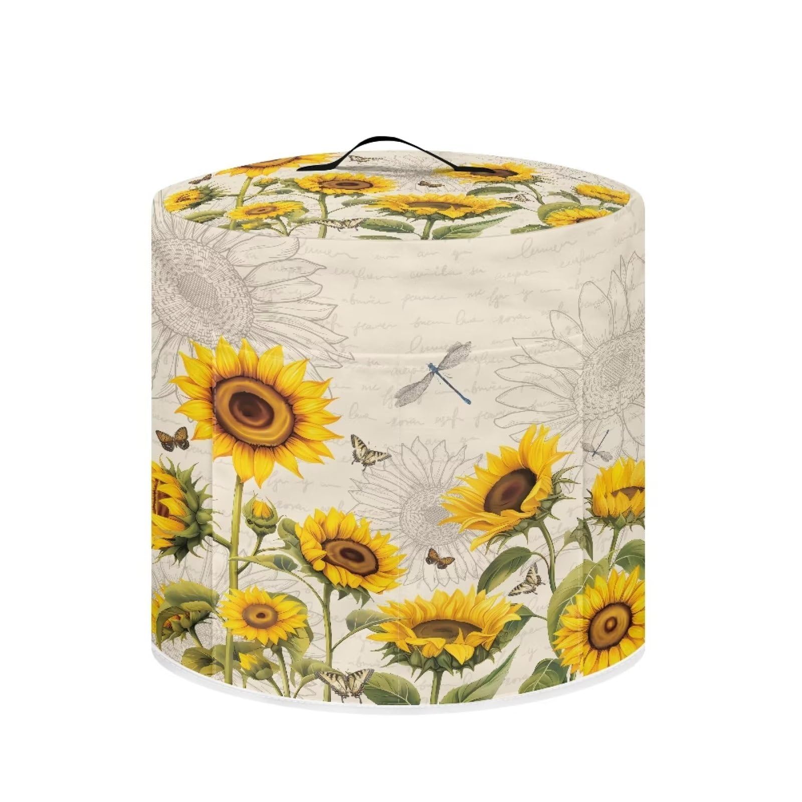 Amazon.com: Xoenoiee Butterfly Dragonfly Sunflower Print Kitchen ...