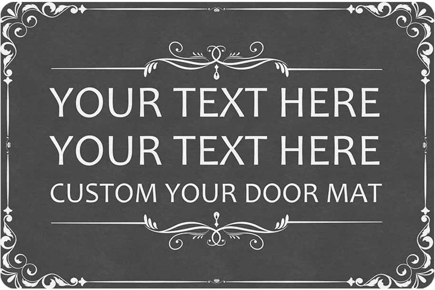 Amazon.com: Personalized Text/Logo/Photo Doormat - Custom Welcome Mat ...