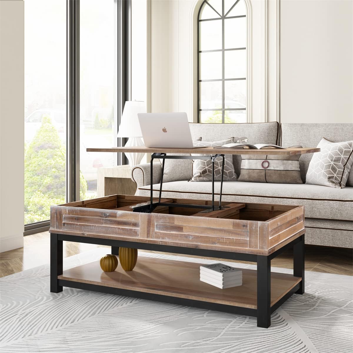 Amazon.com: Lift Top Coffee Table, Modern Design Coffee Table with ...