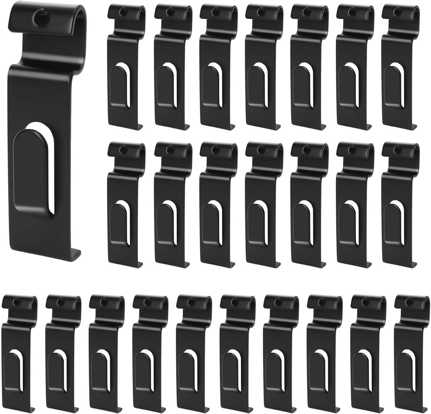 Amazon.com: Nisorpa 50 Pieces Gridwall Hooks Black Notch Hook for Wire ...