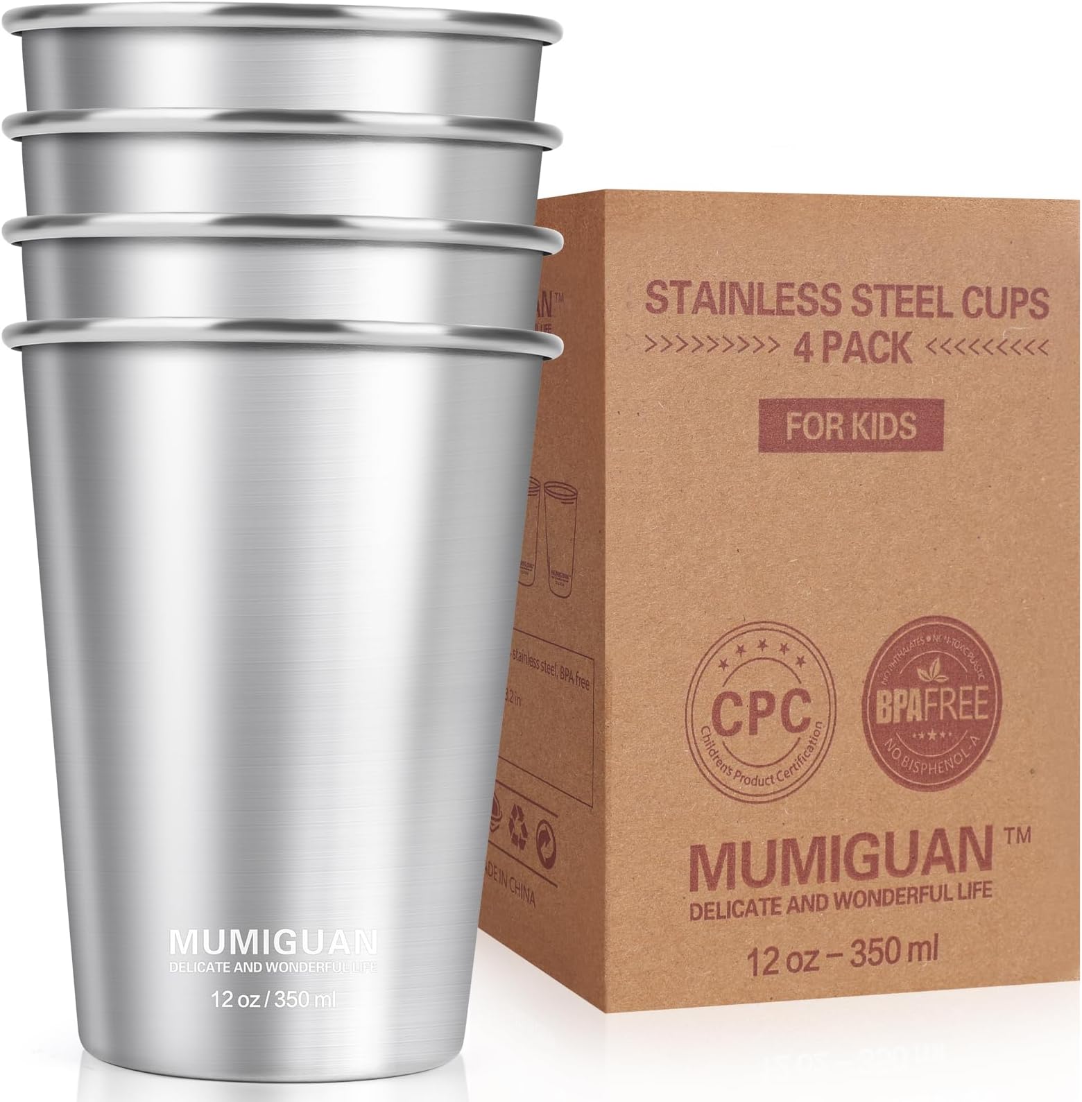 Amazon.com | Iron Eagle Stainless Steel Cups, AMERICA FOREVER Laser ...