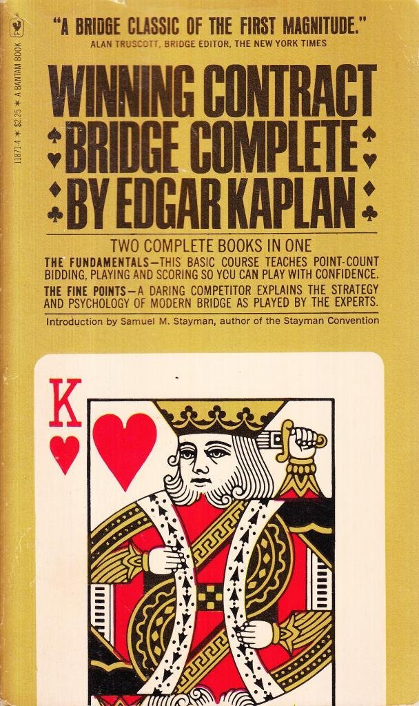 Winning contract bridge complete: Kaplan, Edgar: Amazon.com: Books