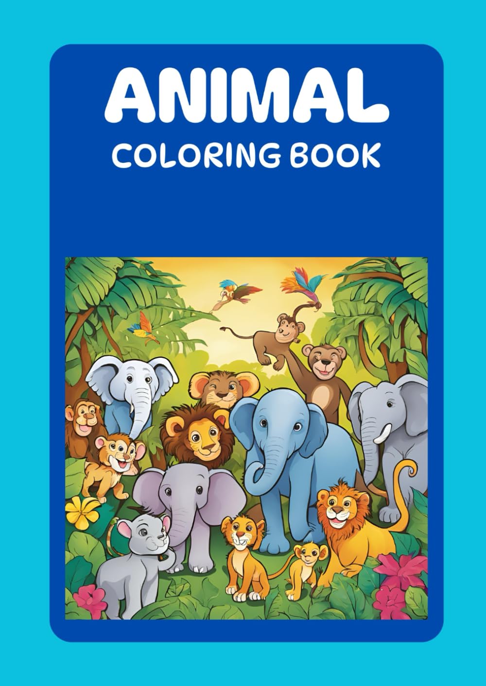 Animal Coloring Book (Livros Infantis de Colorir) (Portuguese Edition ...