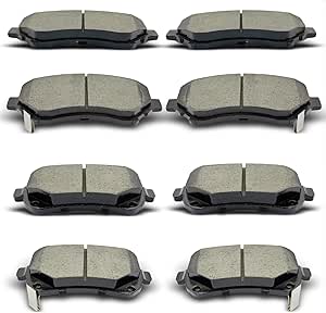 Amazon.com: AnnoVinco 8PCS Brake Pads Replacement Kit Fits for 2008-2016 Chrysler Town & Country ...
