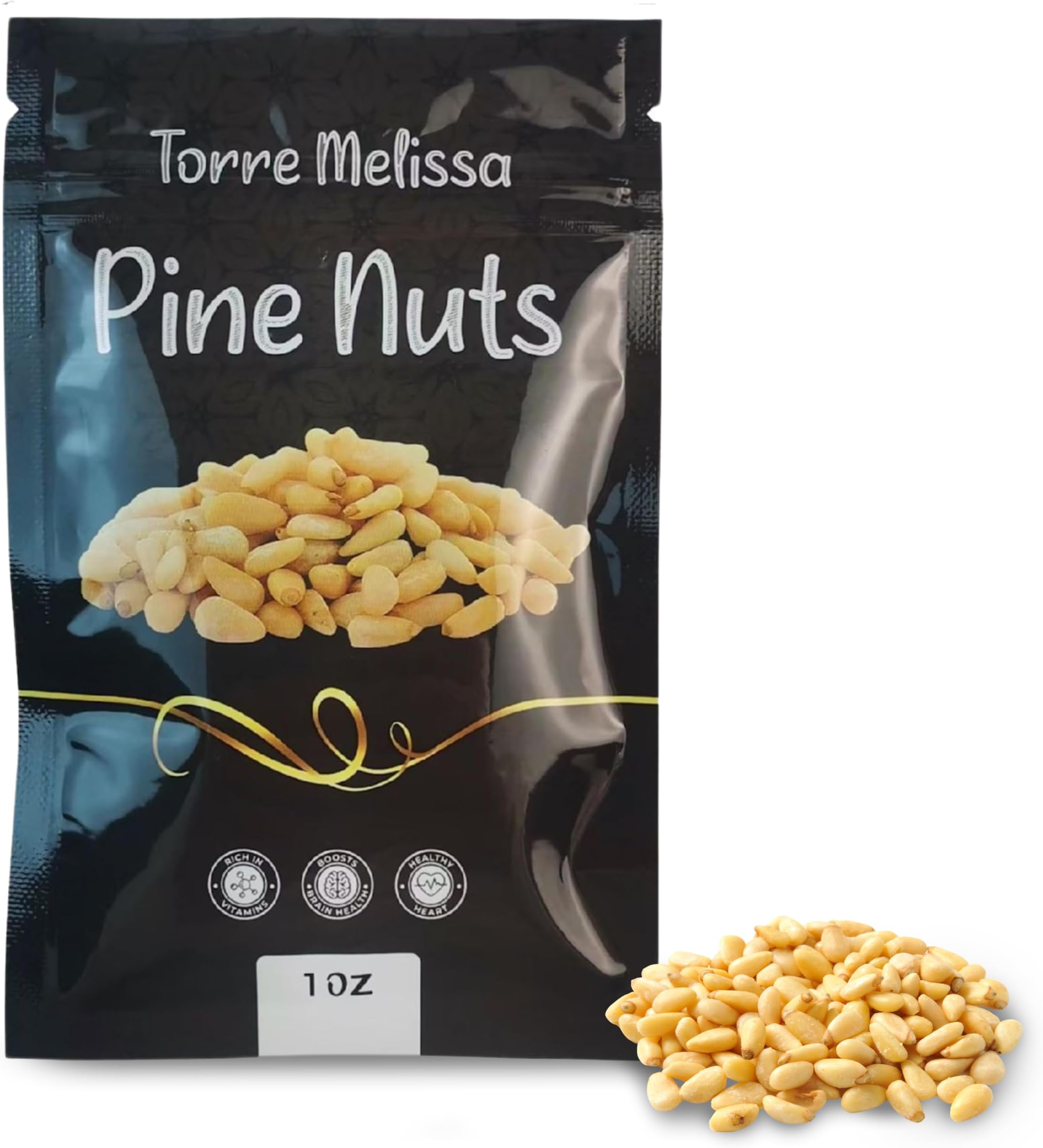 Amazon.com : (Pack of 10) Torre Melissa Natural Pine Nuts RAW 10 Ounce Bags | Kosher Certified ...