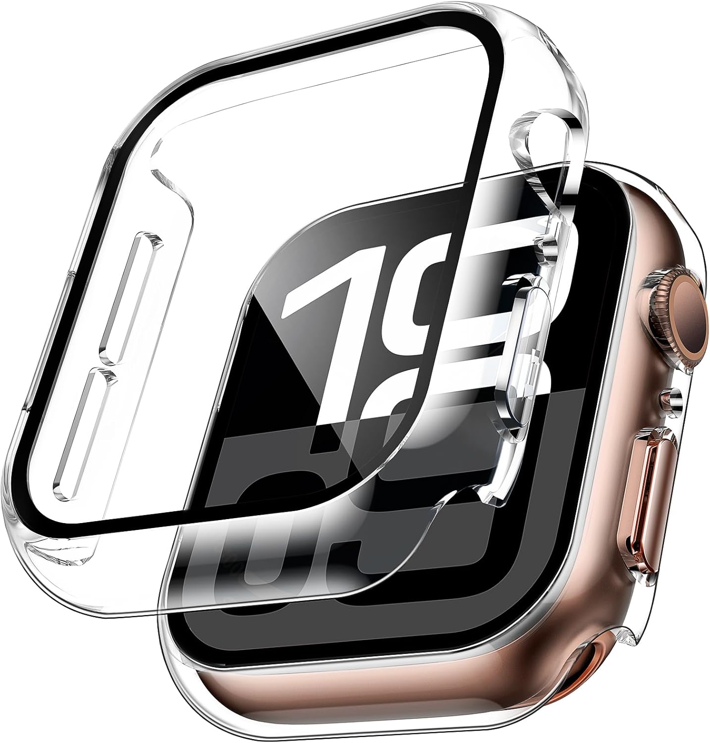 TAURI 2 Pack Hard Case Designed for Apple Watch Series 11/10 46mm, [360 ...