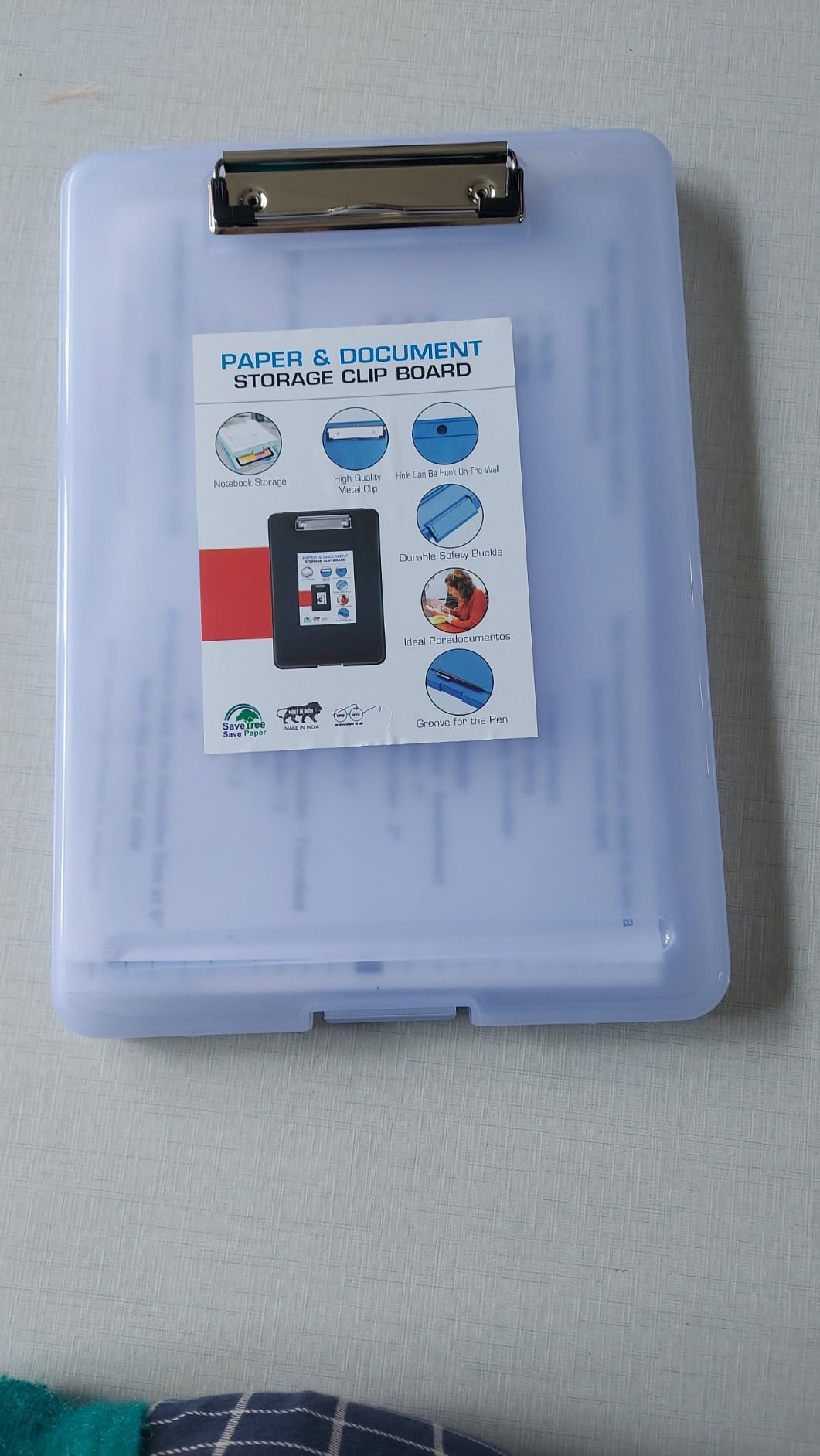 Virangna Enterprise Praise A4 Clip Pad/Clipboard with Storage Case for ...