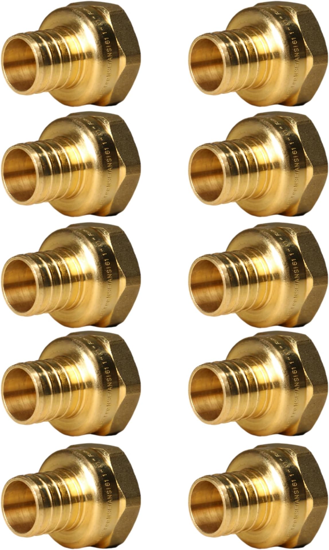 5 Pieces XFITTING 1" Pex x 1" Female NPT Adapter, 23-4-3=5X (5 packs ...