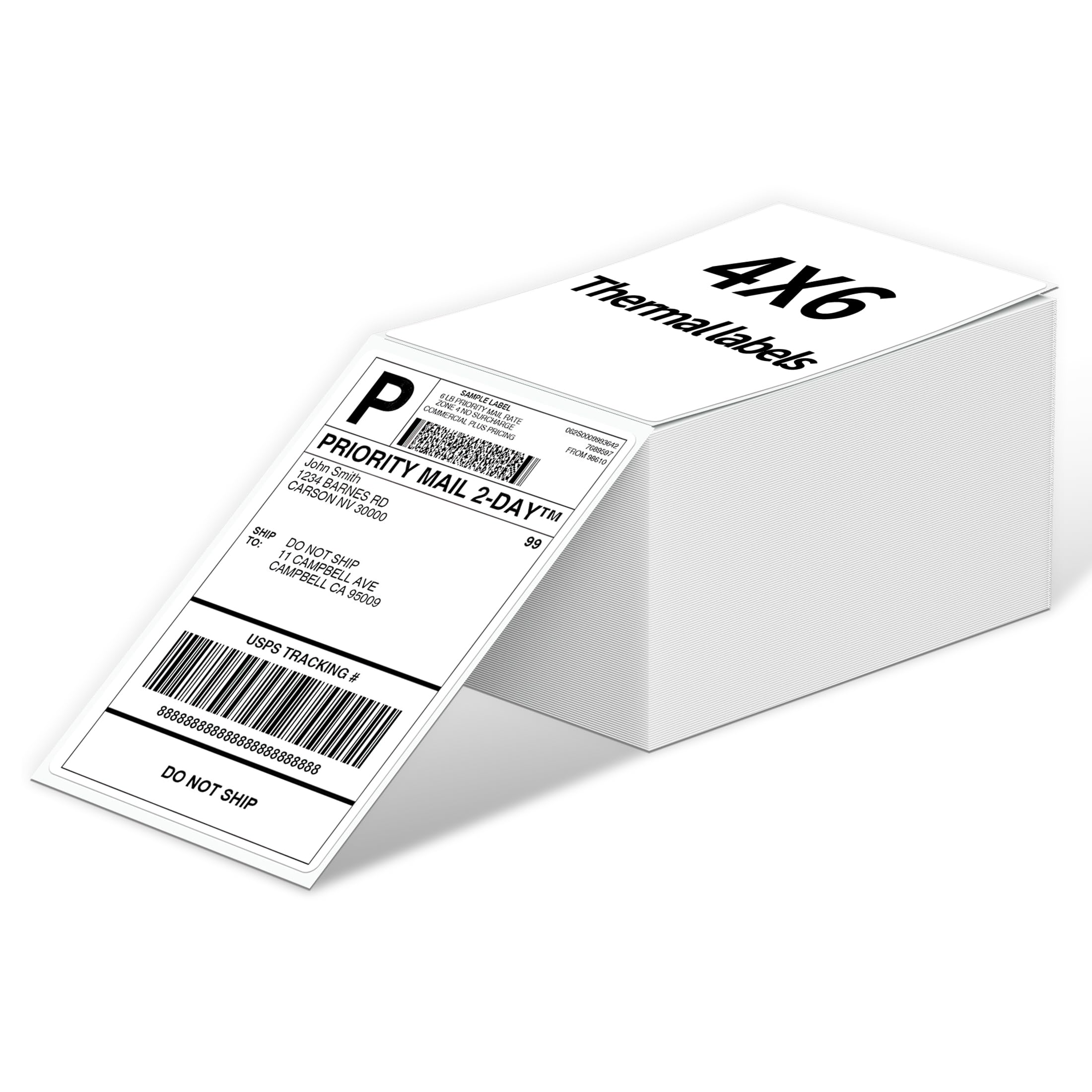 Snapklik.com : ItriAce 4x6 Shipping Labels, 500 White Fan-Fold Sheets ...