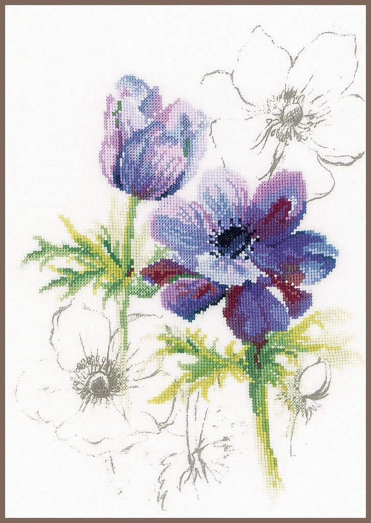 Amazon.com: Anemones Cross Stitch Kit