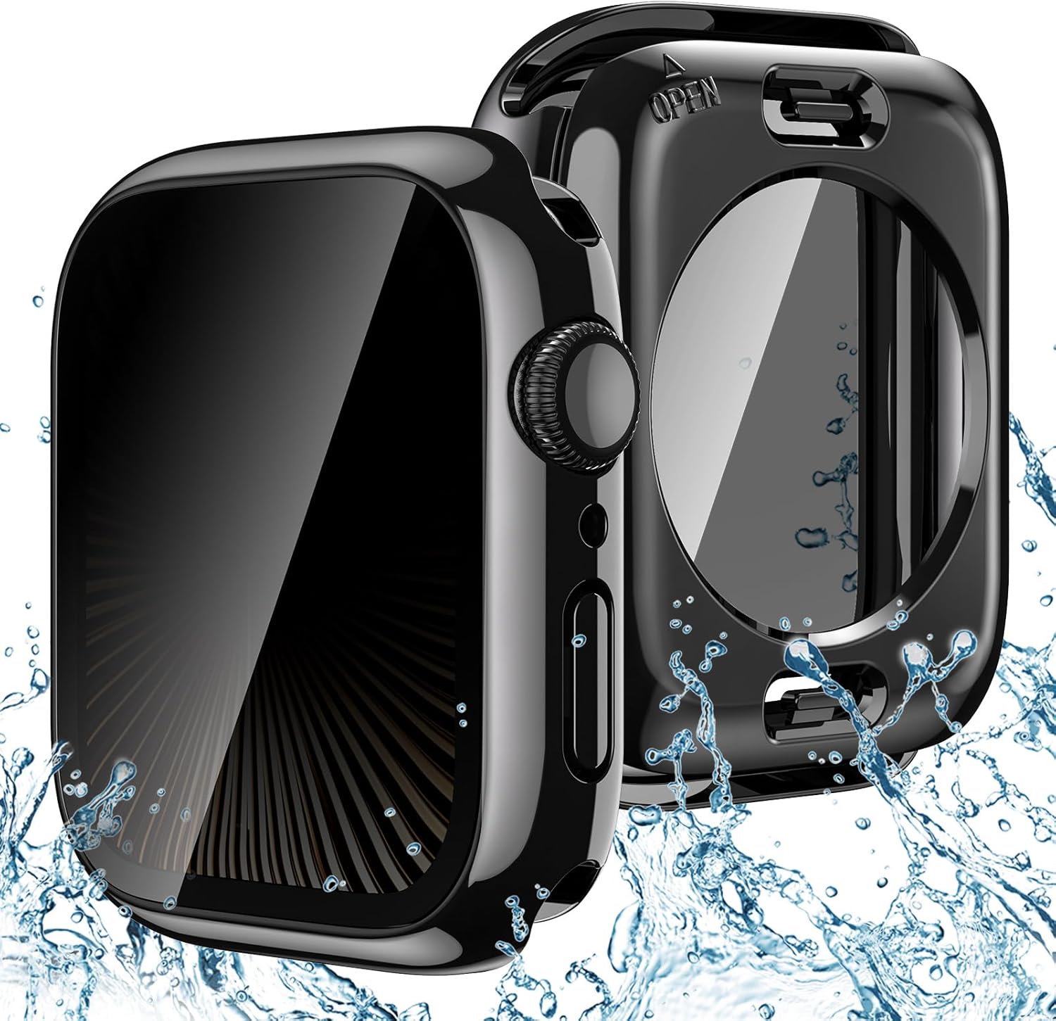 Amazon.com: Goton Privacy Waterproof Case Compatible for Apple Watch ...