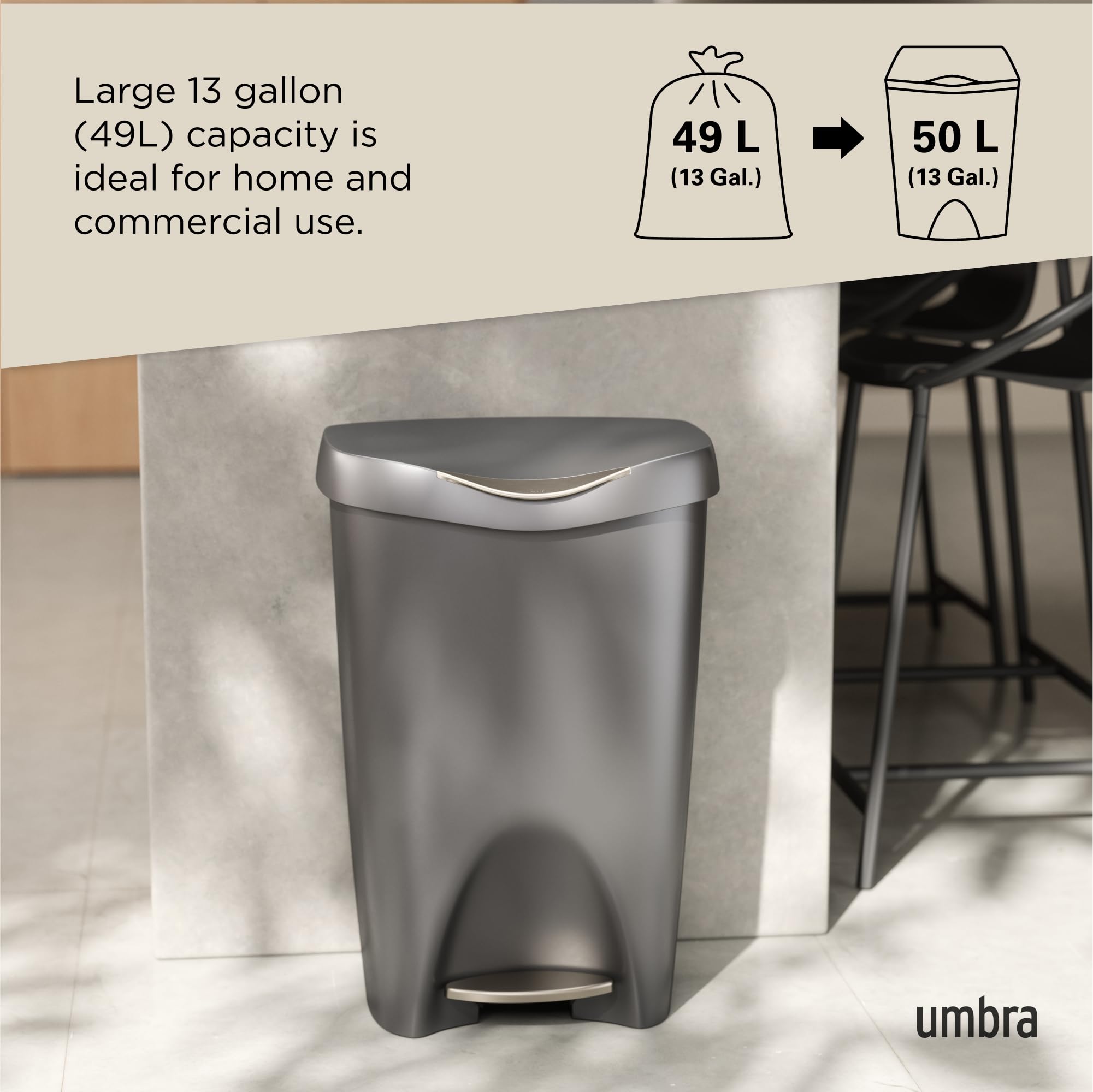 Snapklik.com : Brim Step On Trash Can