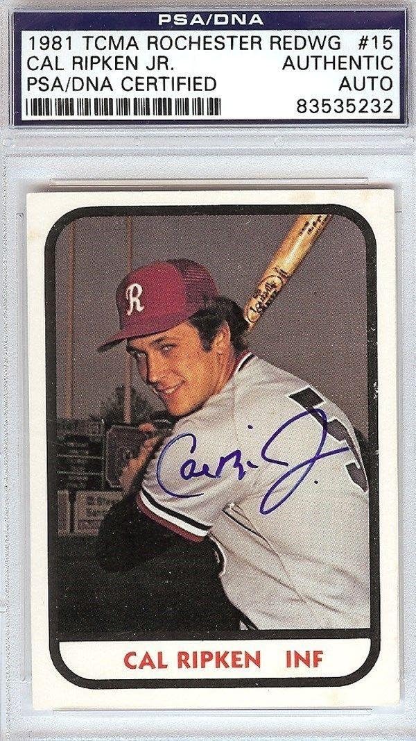 Cal Ripken Jr. Autographed Signed 1981 TCMA Rookie Card #83535232 - PSA ...