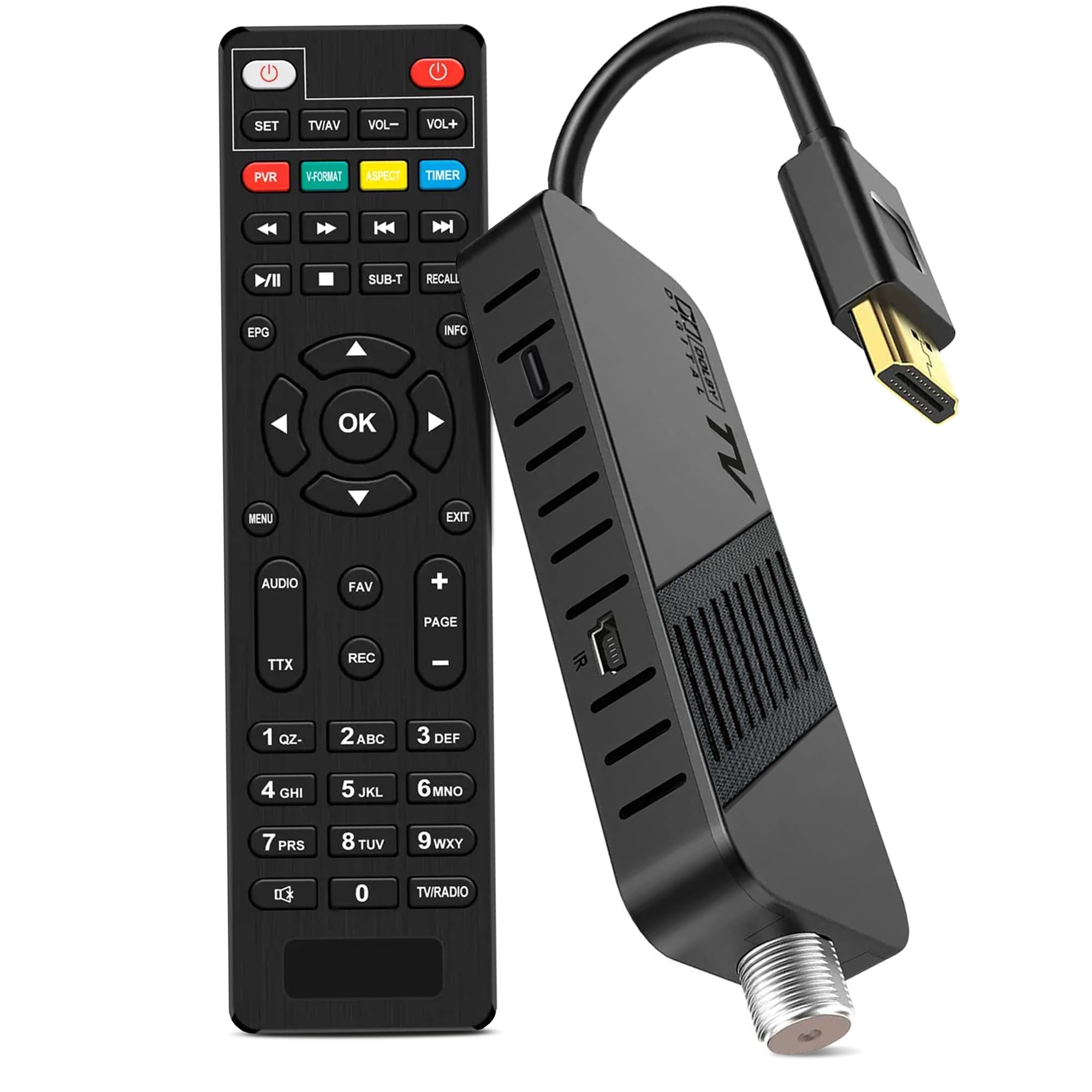 LEYF DVB-S2 Sat Receiver, Full HD 1080P HDMI TV Stick, Satelliten ...