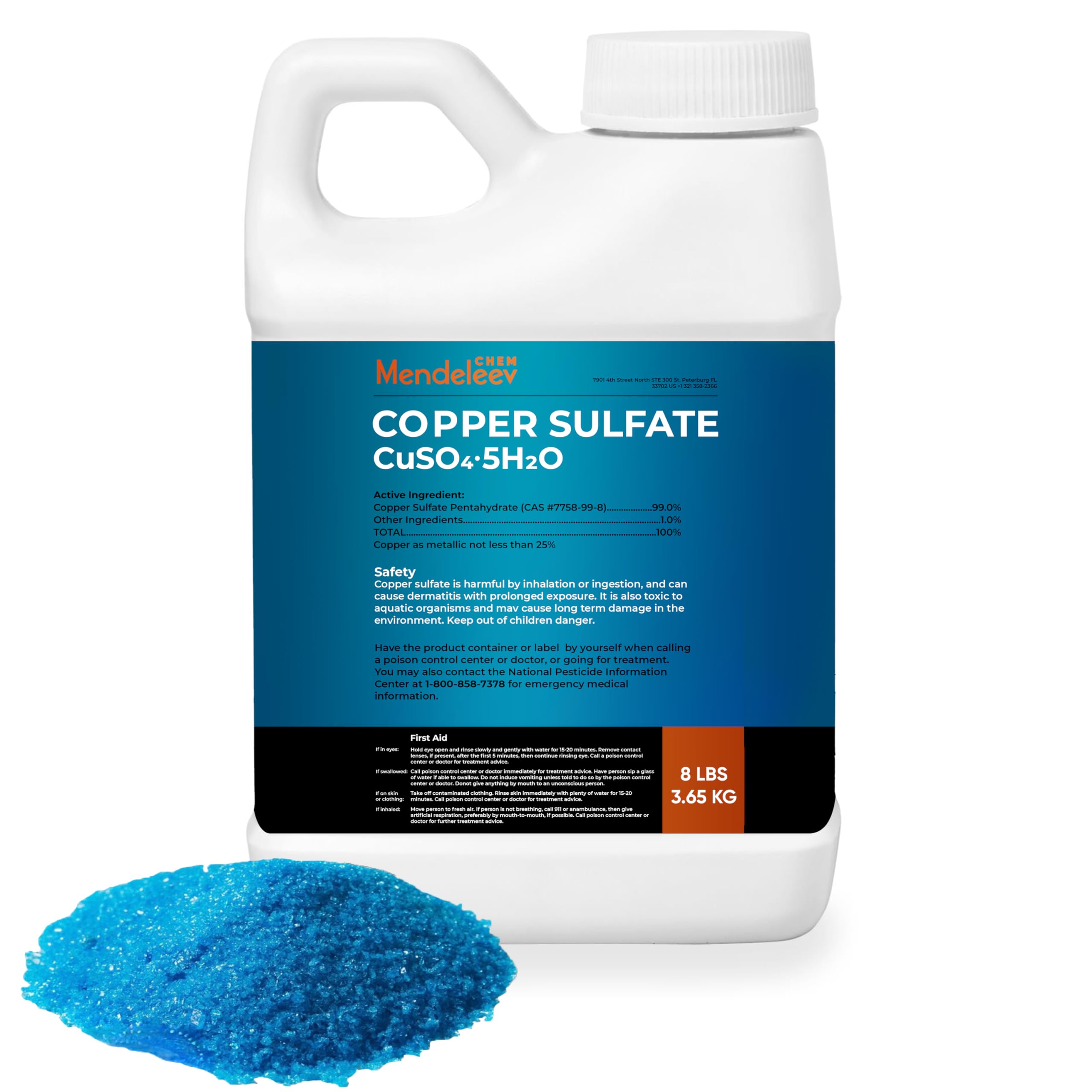 Copper Sulfate Crystals 8 Lb, Granular EPA Free : Amazon.ca: Patio ...