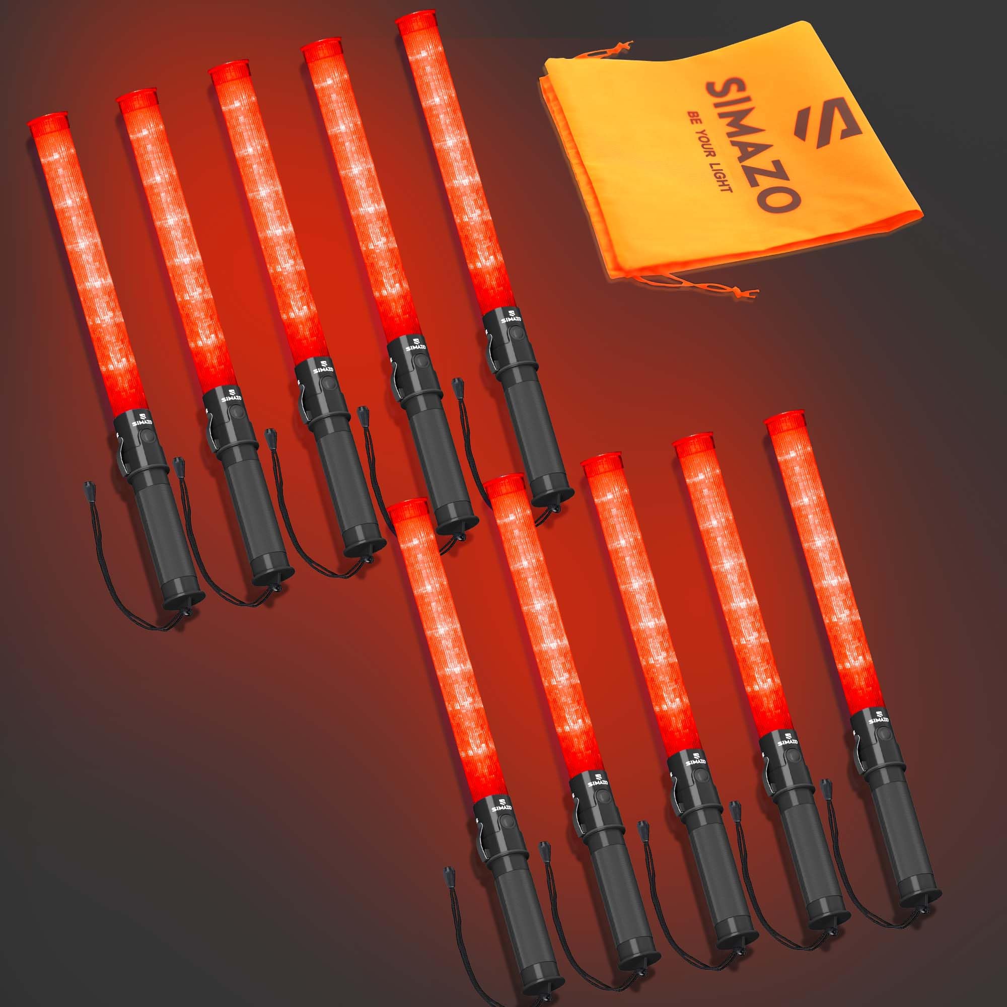 Amazon.com: SIMAZO 10 Pack Traffic Wand, 21 Inch Air Traffic Control ...