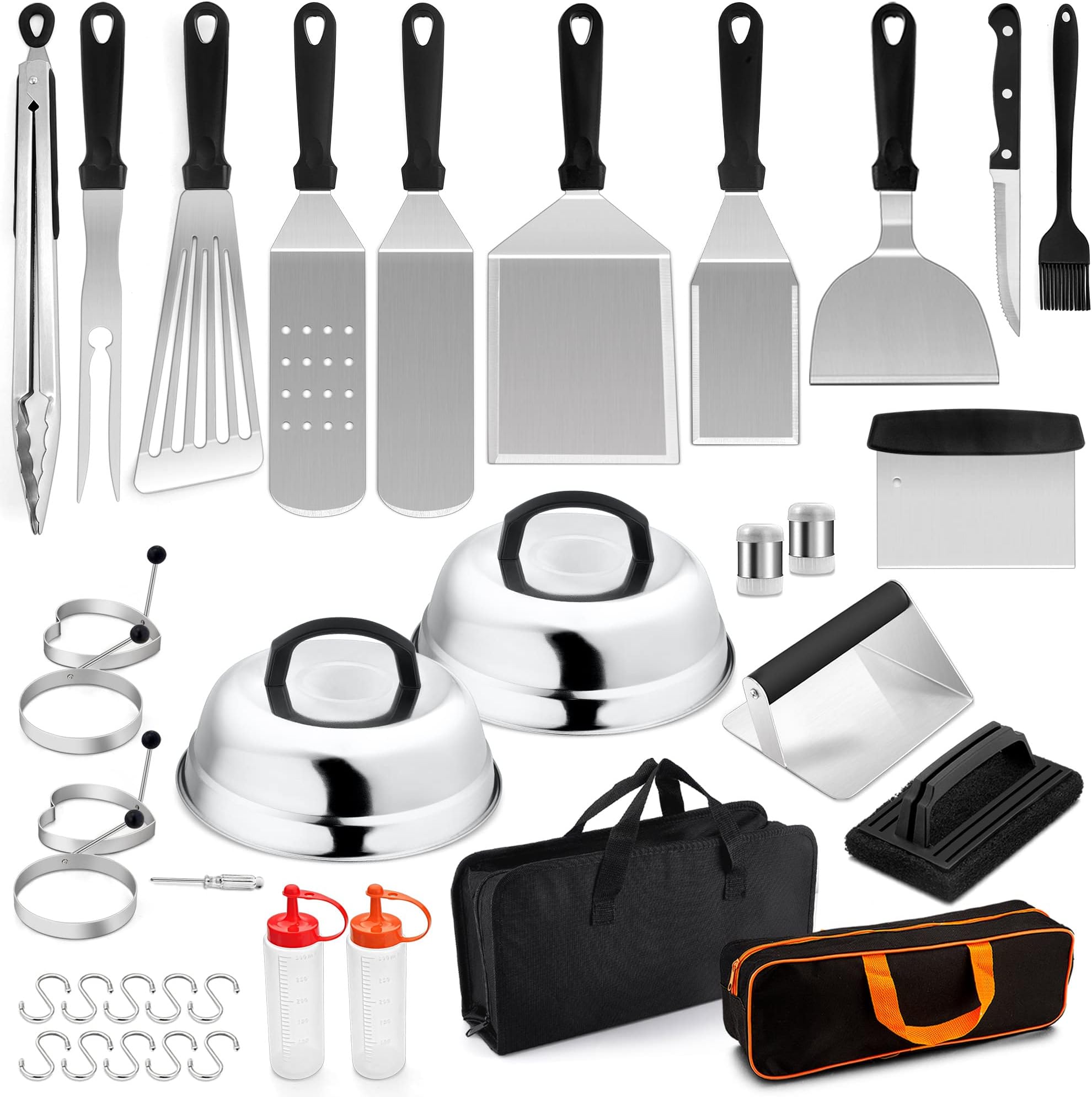 Amazon.com : Leonyo Griddle Accessories Set of 25, Heavy Duty Stainless ...