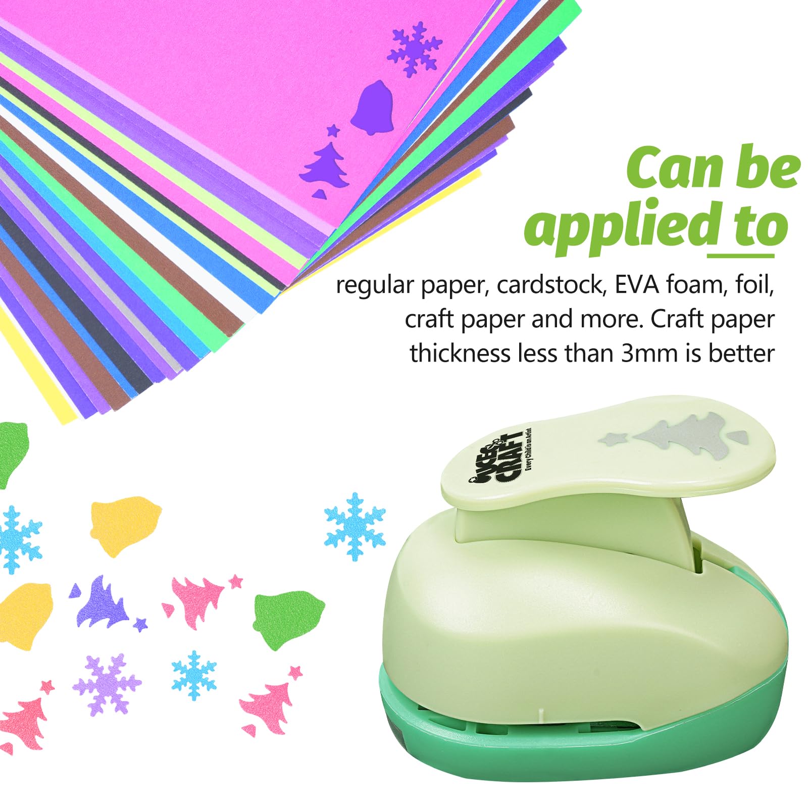 Snapklik.com : Craft Hole Punch, 9 Pcs 5/8 Inch Paper Punches For ...