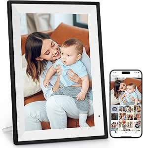 Amazon.com : AEEZO Digital Picture Frame,10.1 Inch Digital Photo Frame ...