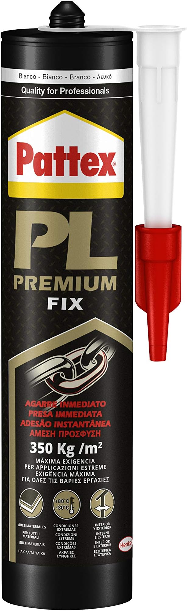 Pattex 1916008 PL Premium waterproof mounting adhesive, white, 1 ...