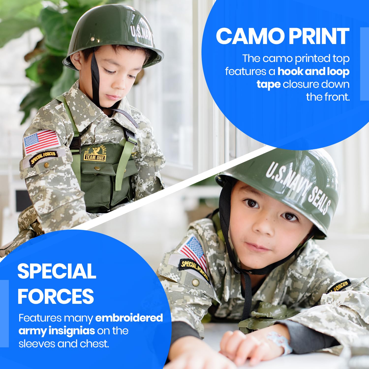 Snapklik.com : Dress Up America Army Costume - Soldier Costume For Boys ...