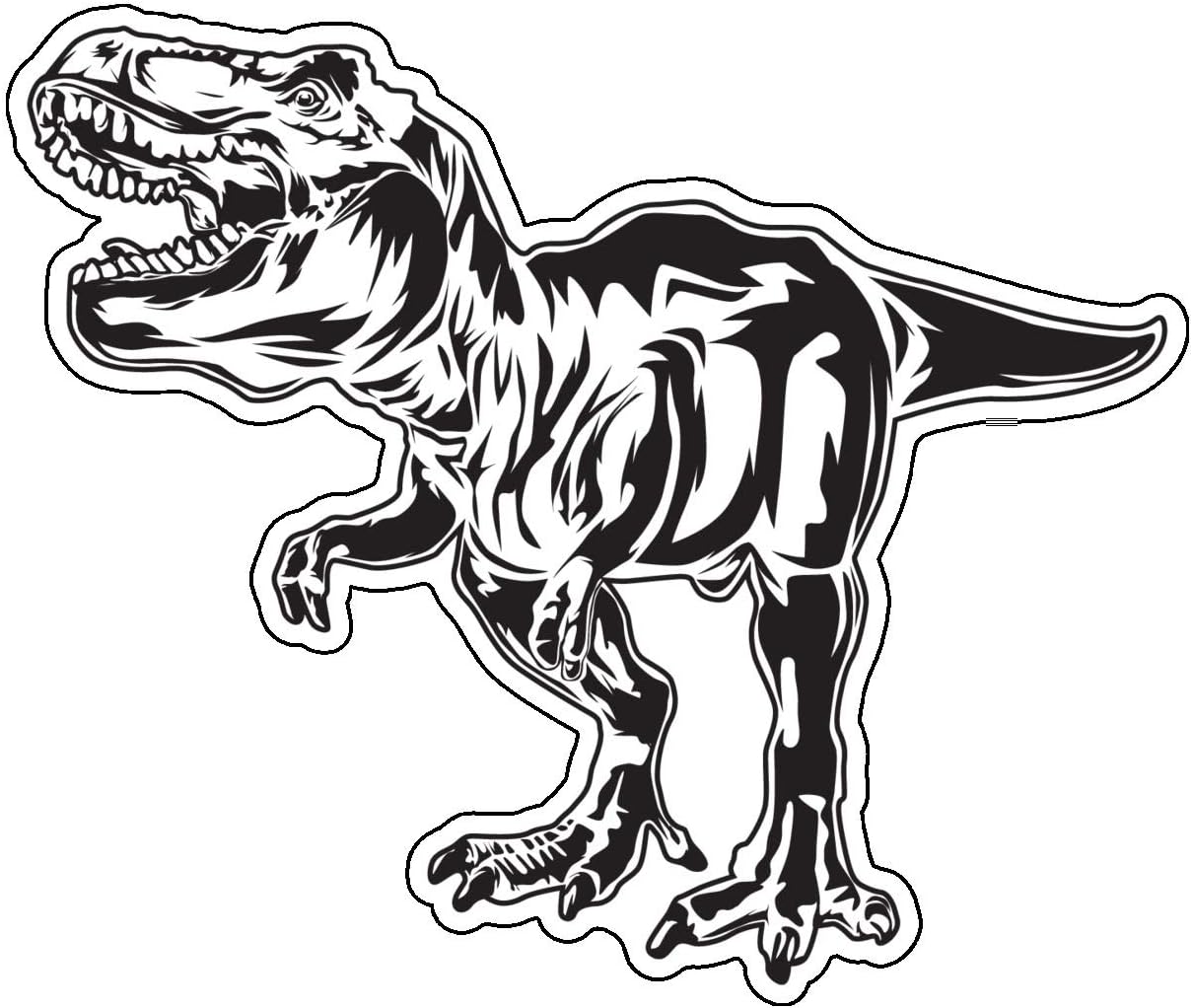 Amazon.com: WickedGoodz T-Rex Decal - Dinosaur Bumper Sticker - Perfect ...
