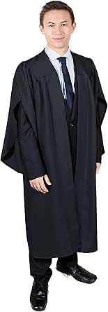 Amazon.com: Graduation Attire Black Open Front Choir Robe (Height 6'0-6 ...