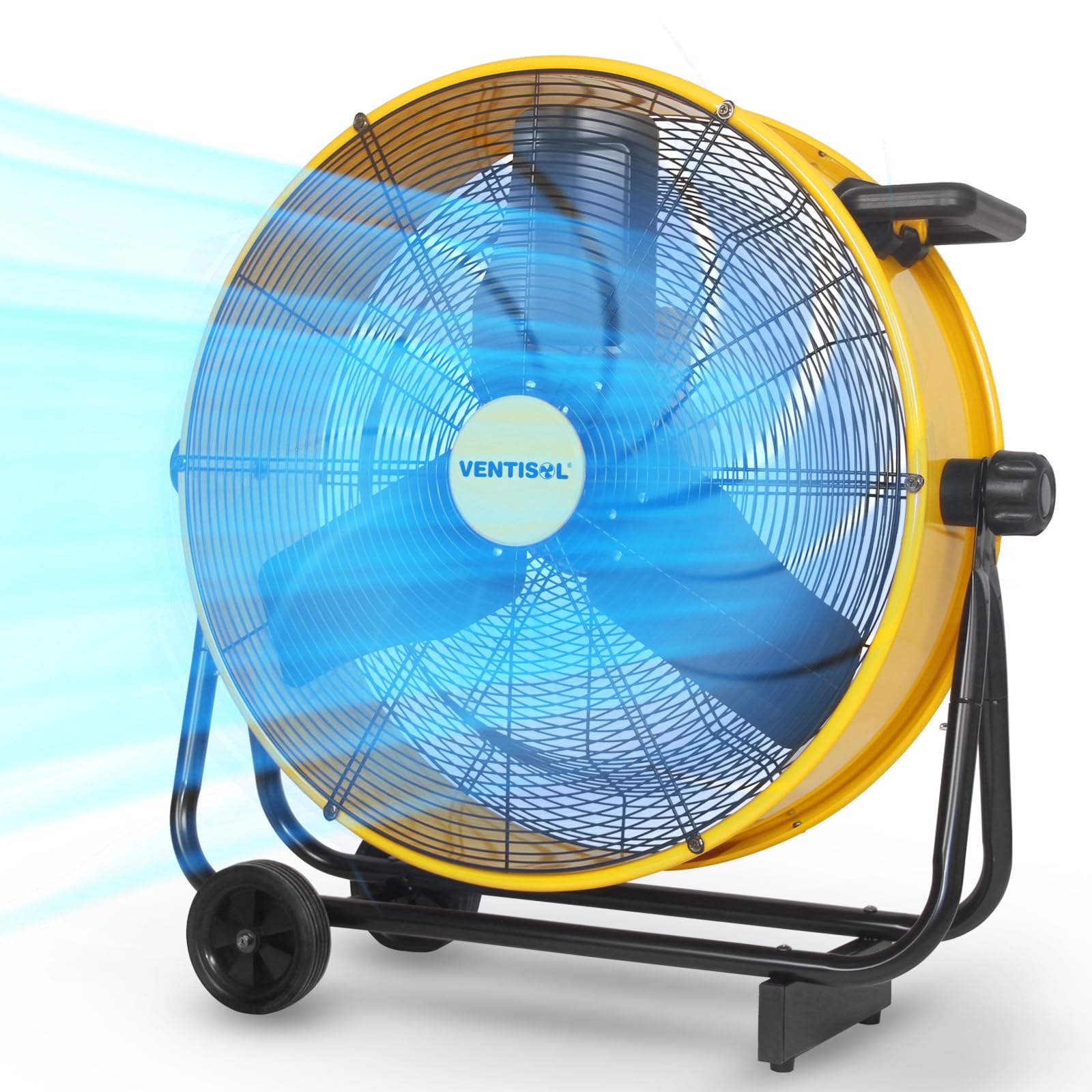 Snapklik.com : VENTISOL 24 Inch High Velocity Shop Fan, Drum Fan