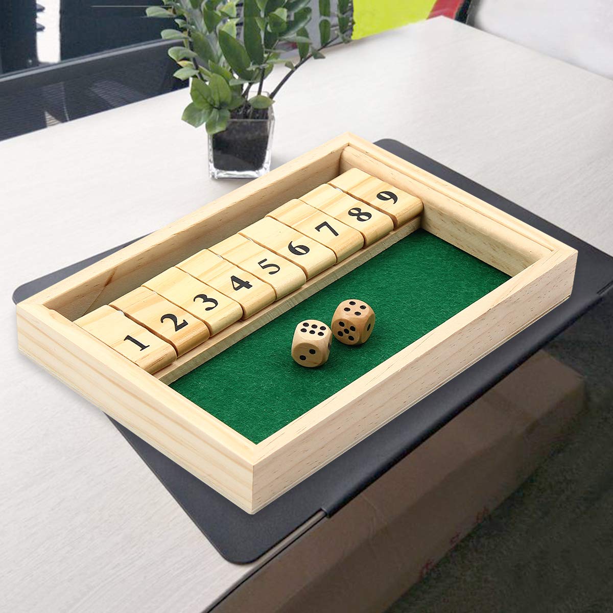 Snapklik.com : Bouti1583 Shut The Box Game, Double-Sided Classic 9 ...