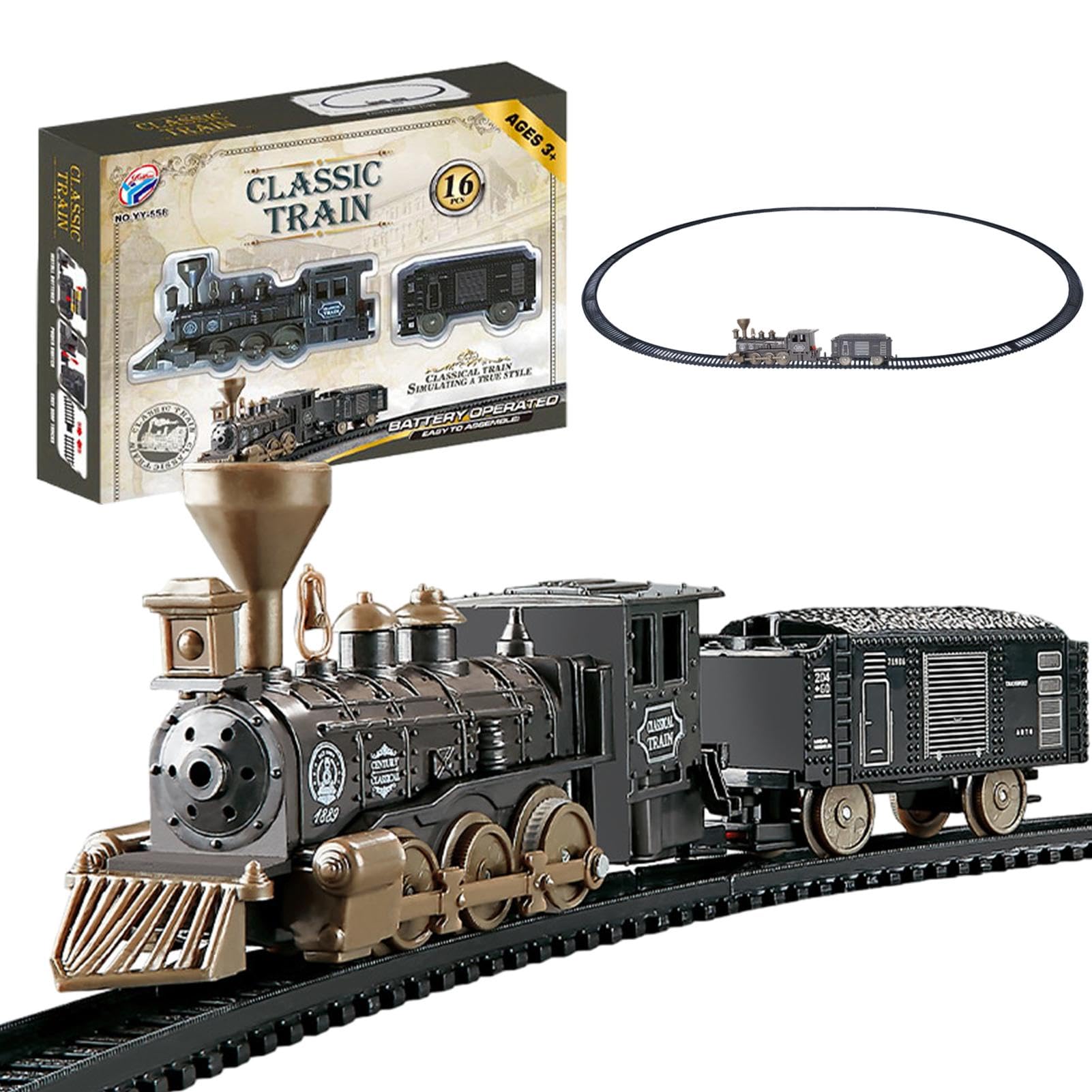 Amazon.co.jp: Train Set | Electric Classical Train Toy | Interactive ...