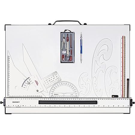 Isomars Drawing&Drafting Kit With 18.5" X 25" Drawing Board,Engineering ...