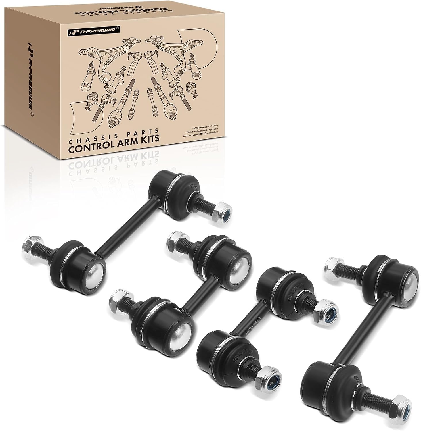 Amazon.com: A-Premium Set of 4, Front & Rear Sway Bar Links Kit ...