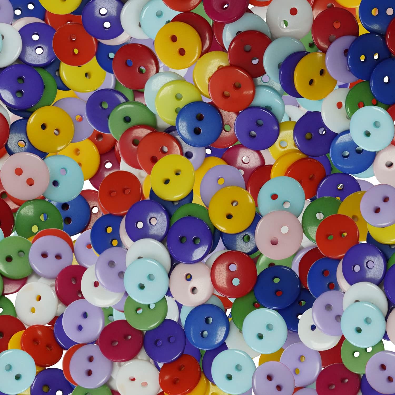 Amazon.com: Trimming Shop 12mm Assorted Plastic Buttons for Sewing and ...