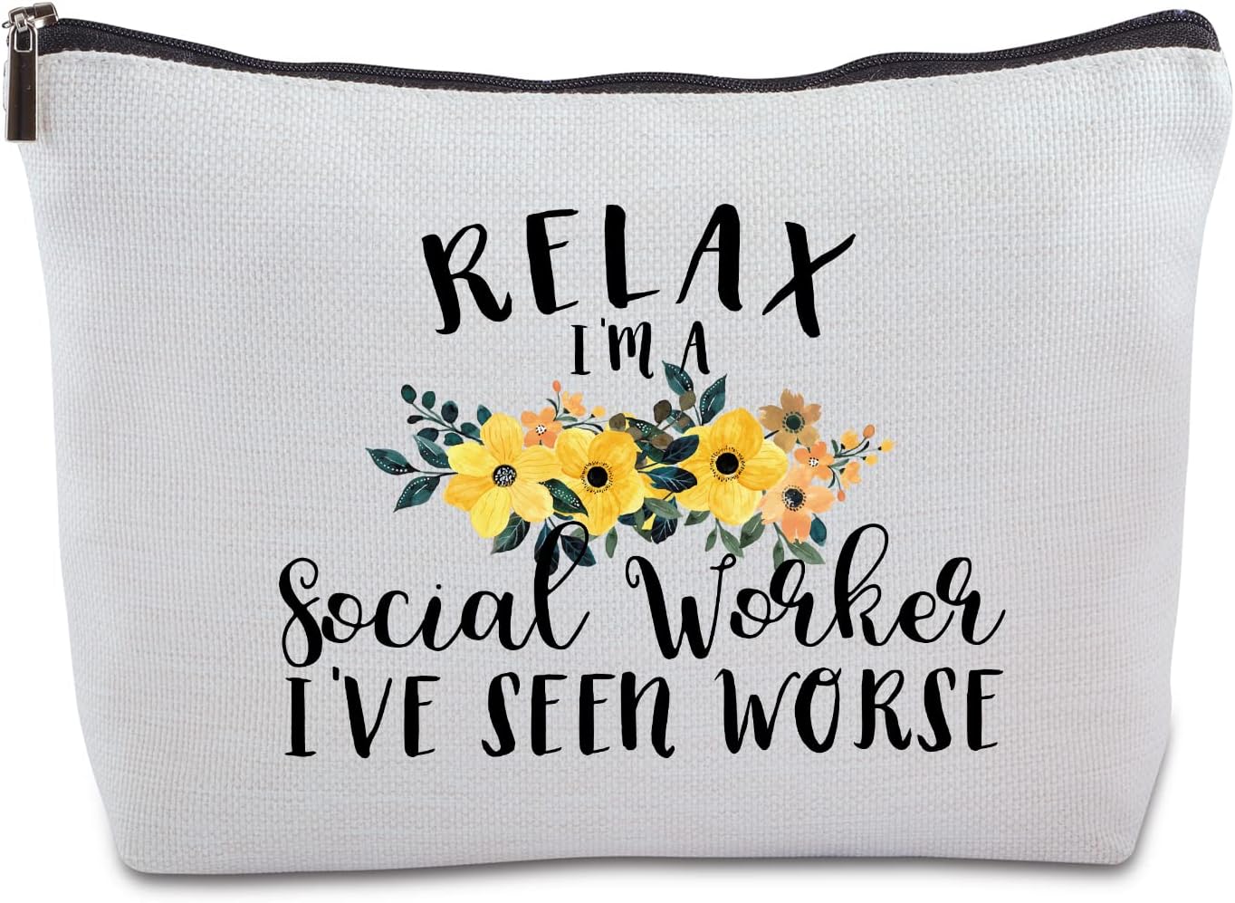 Amazon.com: Social Worker Gifts for Women Travel Makeup Bag Social ...