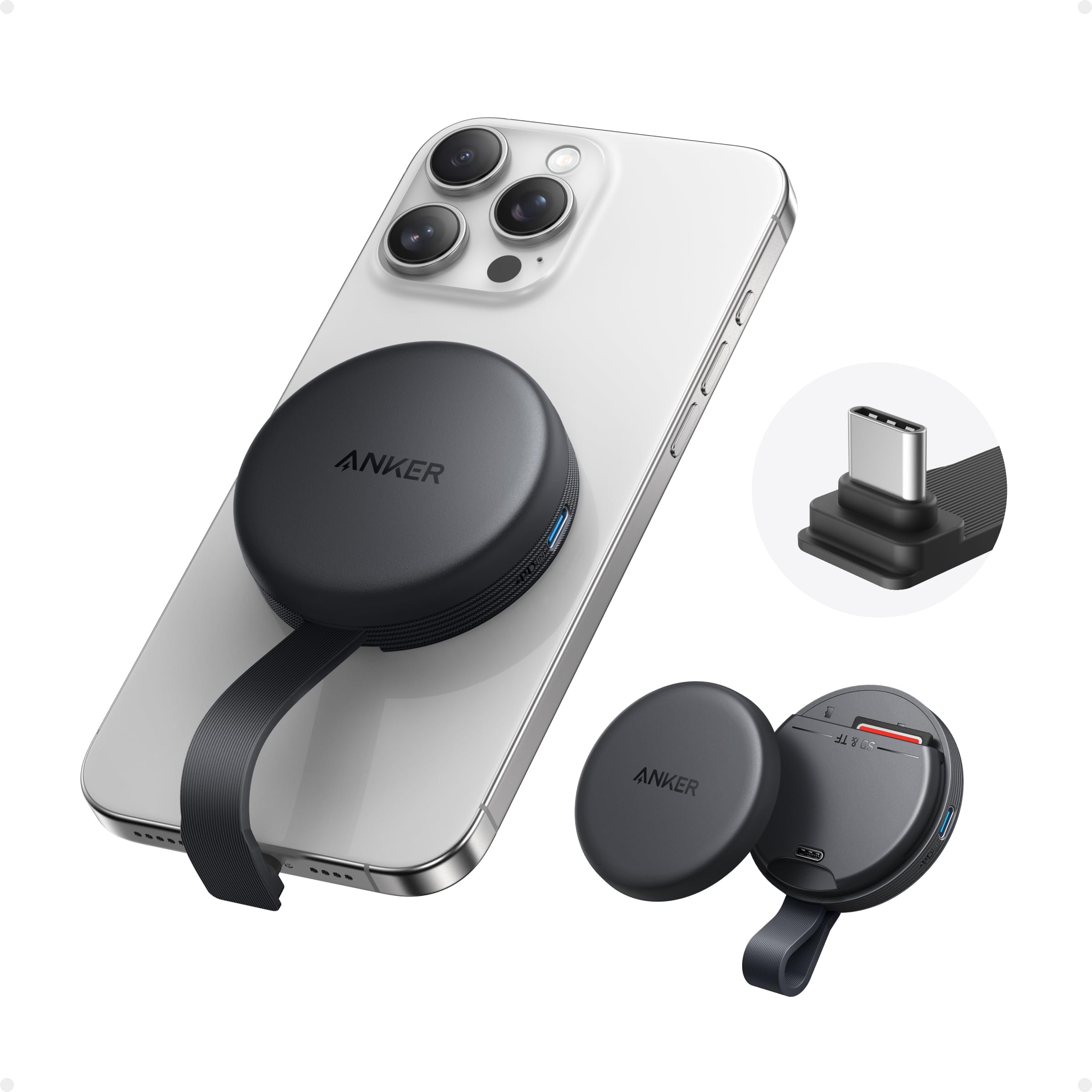 Amazon.com: Anker MagGo USB-C Adapter, SD Card Reader for USB C iPhone ...